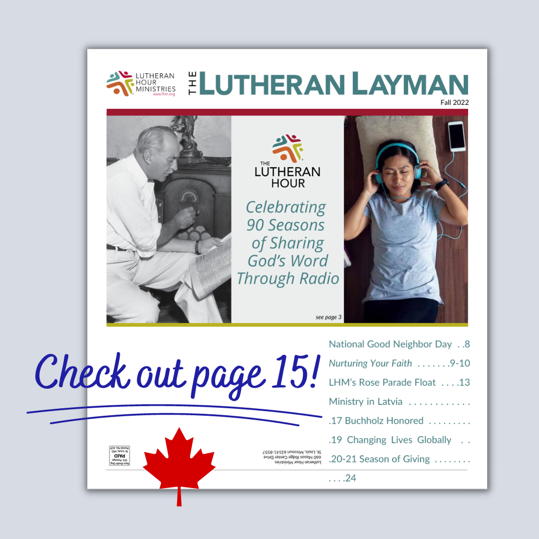 News & Events – Lutheran Laymen's League of Canada